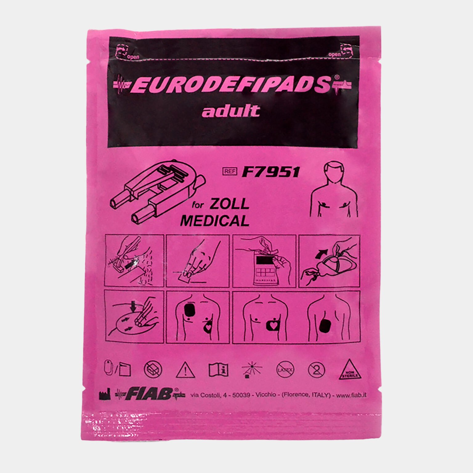 Electrodo Euro Defi Pads Physio-Control: Alta Eficiencia