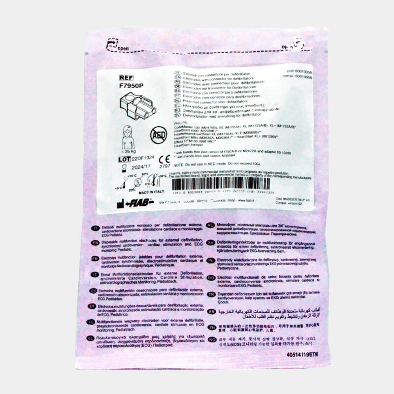 Parche Euro Defi Pads para Philips Pediátrico – Multifuncional - CIBIOMED